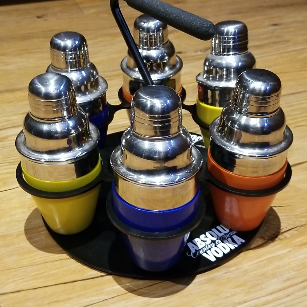 Absolute Vodka | Dining | Absolute Vodka Mini Shakers With Tray Nwt One ...